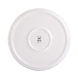 Gibson Home Oslo 8-Piece Porcelain Chip and Scratch Resistant Dinner Plate Set, White