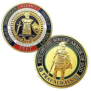 Armor of God Challenge Coin,Prayer Commemorative Coin