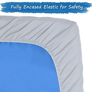 Nap Mat Cover 19" x 45" x 4" Fit for ECR4Kids Everyday Folding Rest Mat, Super Soft & Breathable Microfiber Baby Nap Mat Sheet for Preschool or Day Care, Boys and Girls, Gray