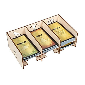 The Broken Token - Betrayal at House on the Hill 2nd ed, 3rd ed, and Baldur's Gate and Expansions Wooden Game Organizer - Wooden Game Organizer Box with Multiple Trays