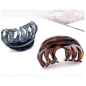 Large Hair Claw Clips With Strong Hold for Women - 4 Inch Non-Slip Octopus Clamps for Long Thick Hair (3 Pack)