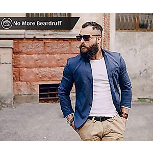 Naturenics Premium Beard Grooming Kit for Men - 100% Organic Unscented Beard Oil, Beard Balm Butter Wax, Beard Brush, Beard Comb, Beard Scissors for Beard & Mustache-with Bamboo Box & eBook