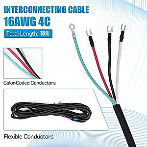 Air Jade 16 Ft. Mini Split Line Set, 1/4 & 3/8 inch O.D. & 3/8" PE Thickened Insulated Coil Copper Pipes with Fittings, for Ductless Mini Split Air Conditioning, Heat Pump Systems