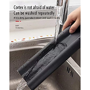 Twin Door Bottom Seal Strip Stopper,Under Door Draft Stoppers, 36 Inch Weatherstrip Under Door Draft Noise Blocker Black Gap Stoppers Noise Blocker Adjustable Door Sweeps Soundproof Strip (White)