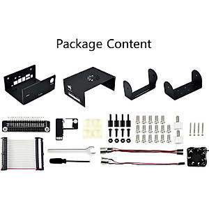waveshare Metal Case (C) Enclosure with Fan for Jetson Nano Developer Kit and B01 Version with Camera Holder,Reset,Power Buttons Compatible IMX219 Series Camera,Wireless-AC8265