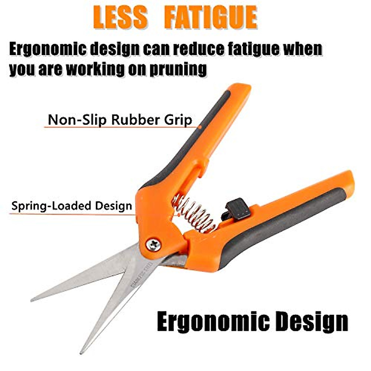 YaeCCC 12-Pack 6.5 Inch Gardening Hand Pruner Pruning Shear with Stainless Steel Blades