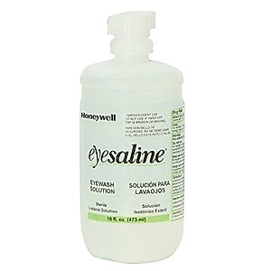 Honeywell Emergency Eyewash 32-000454-0000 Eyesaline Wall Station Refill Bottles, 16 oz. (Pack of 12)