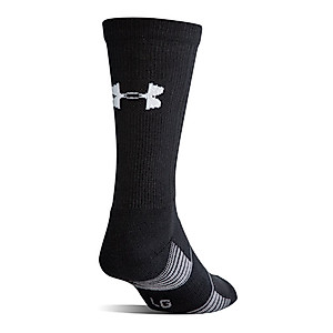 Under Armour Unisex UA Team Crew Socks LG Black
