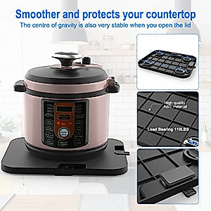 Vidafelic Two-Way Appliance Rolling Tray,8 Wheels Load 110LBS Extra Wide Sliding Tray Accessories for Heavy Duty Stand Mixer Air Fryer Coffee Maker and Blender,16.9"Wide by 12.8"Deep