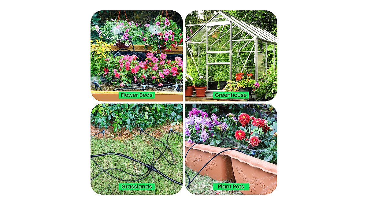 MIXC 230FT Drip Irrigation System - Effortless Garden Watering