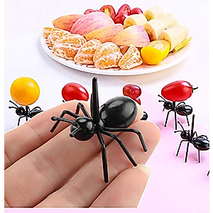 Ant Toothpicks Fruit Dessert Fork (24Pcs) – OOTSR Reusable Ant Food Pick Animal Appetizer Forks for Snack Cake Dessert with Storage Box for Kitchen Baby Shower Wedding Birthday Party