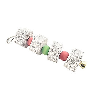 Polytree Pet Chew Toy Grinding Teeth Stone String for Hamster Parrot Rabbit Chinchilla Squirrel