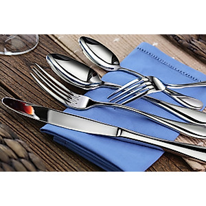 Artaste 56389 Rain 18/10 Stainless Steel Flatware 20-Piece Set, Service for 4