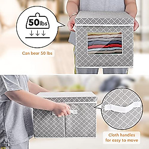 Keaxinty Fabric Storage Boxes With Lids, 3 Pack of 13 inch Cube Storage Bins, Foldable Organizer to Store Toys,Towels,Clothes,Books in Home, Shelves,Bedroom,Office