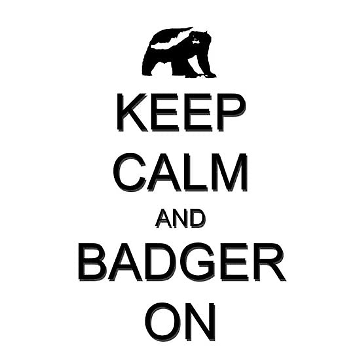 CafePress Keep Calm And Badger On Mug Ceramic Coffee Mug, Tea Cup 11 oz