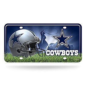 Rico Industries NFL Dallas Cowboys Metal License Plate Tag , 6 x 11.5"