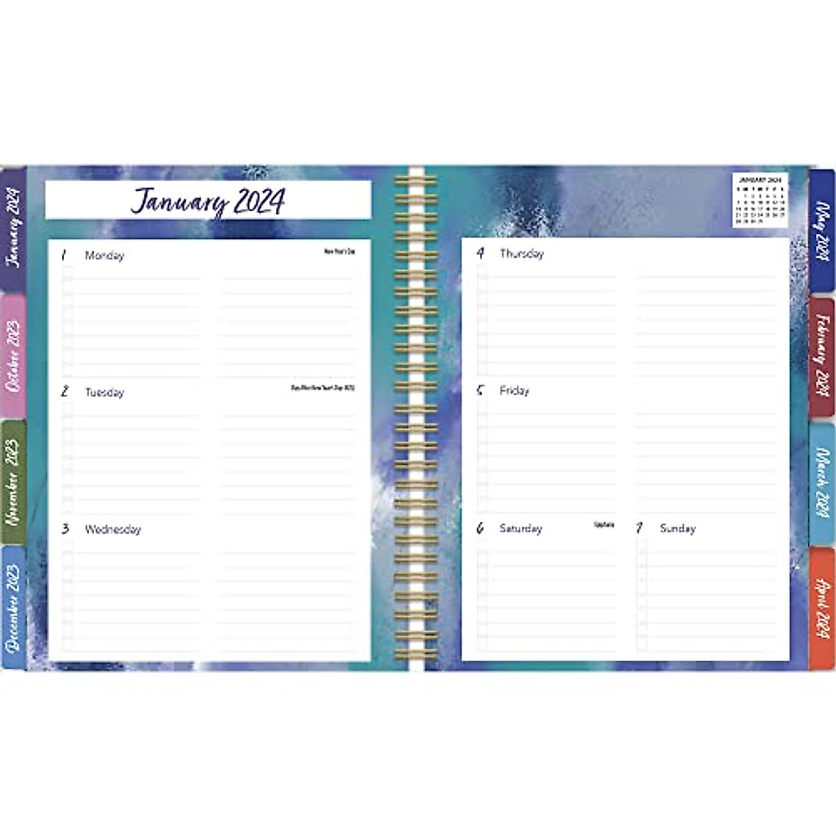 WSBL Abstract Expressions 2024 Agenda Planner (24996051007)