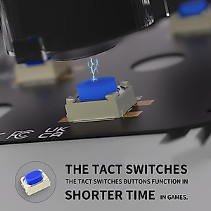 eXtremeRate Strong Version Whole Clicky Kit for PS5 Controller BDM-030 Shoulder Face Dpad Buttons, Custom Micro Switch Clicky Hair Trigger Kit and Tactile Face Buttons Mouse Click for PS5 Controller