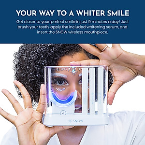 SNOW Advanced Wireless Teeth Whitening Kit - Limited Edition Wireless Teeth Whitening Kit - Portable LED Light Teeth Whitener with Gel Teeth Whitening Pens - 3 Pack, White