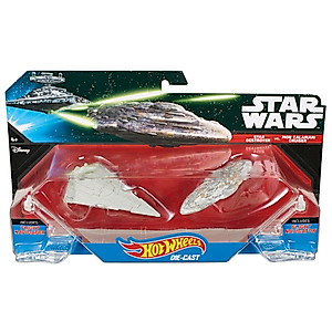 Hot Wheels Star Wars Starship Star Destroyer vs. Mon Calamari Cruiser Vehicle 2-Pack