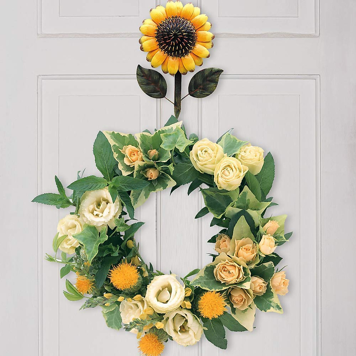 New Metal Rustic Sunflower Home Hook Great Home & Kitchen Keys, Towel, Coats, Accessories Hooks Decor,Sunflower Wall Mounted Key Holders