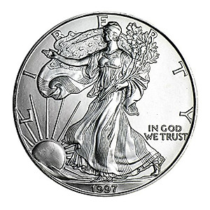 1997 Silver Eagle In US Mint Gift Box $1 Brilliant Uncirculated