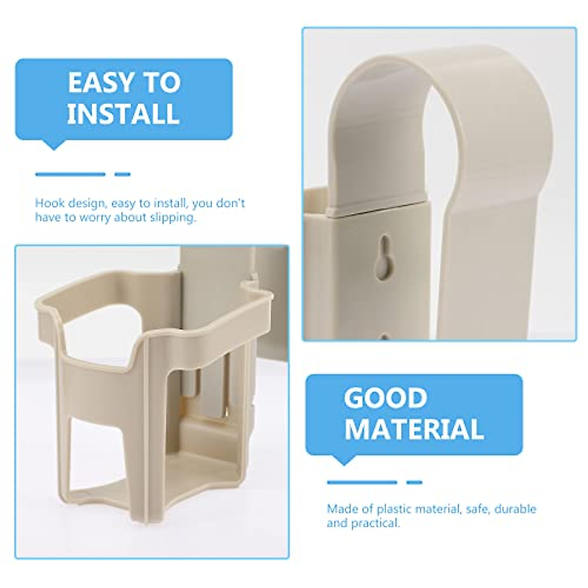 Baluue Party Outdoor Mug Above Cup Drinks, Pool Holder Accessories Supplies Rack Poolside Storage Beverage Garden Hanging Dink Ground Drink Refreshing Holders for Drinks Swimming 2pcs