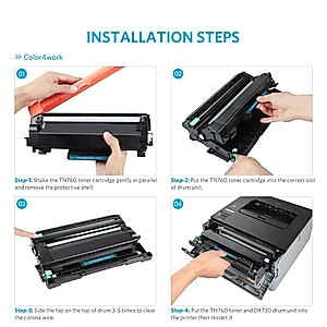 Color4work Compatible Drum Unit Brother DR730 DR-730 Imaging Drum 1-Pack, use for Brother HL-L2350DW DCP-L2550DW MFC-L2710DW MFC-L2750DW HL-L2395DW HL-L2390DW HL-L2370DW Printer