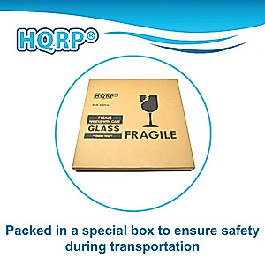 HQRP 12-3/8 inch Glass Turntable Tray compatible with Hamilton Beach P100N30 P100N30AL P100N30ALS3B HBP100N30ALS3 GA1000AP30P3 EM031MZC-X1 Microwave Oven Cooking Plate 315mm