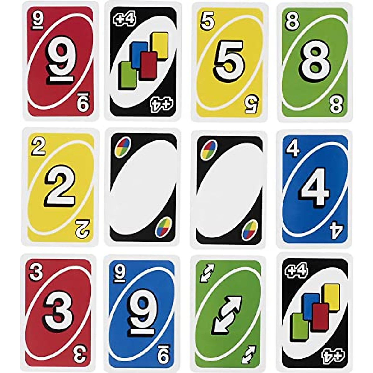 Mattel Games ​Giant UNO Card Game for Kids, Adults & Family Night, Oversized Cards & Customizable Wild Cards for 2-10 Players