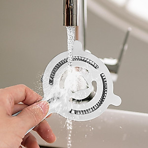 Tifanso Cocktail Strainer Bar Tools -2PCS Bar Strainer with High Density Spring, Stainless Steel Drink Sieve Strainer, Filtering Cocktail Bar Accessories for Home Bar and Professional Bartenders