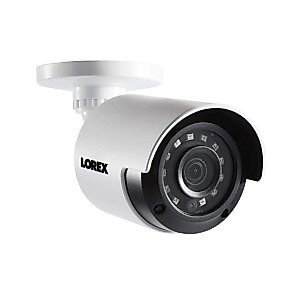 Lorex LBV2531 Indoor/Outdoor 1080p HD Analog Security Bullet Camera, 3.6mm, F1.6 Fixed, 130ft IR Night Vision, IP66, White (Renewed)