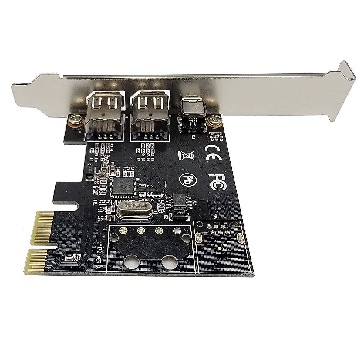YOTOCAP 3 Port PCI-E Firewire Card IEEE 1394A x 2 + Mini 1394A Controller Card Adapter Dual Chipset for Win 7/8/10
