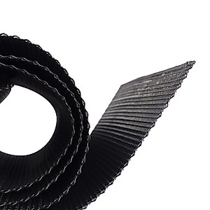 AggAuto Universal 40"x13" Car Grill Mesh - 100x33cm Aluminum Alloy Automotive Grille Insert Bumper 3x6mm Rhombic Hole, One of the Most Multifunctional Shape Grids Black