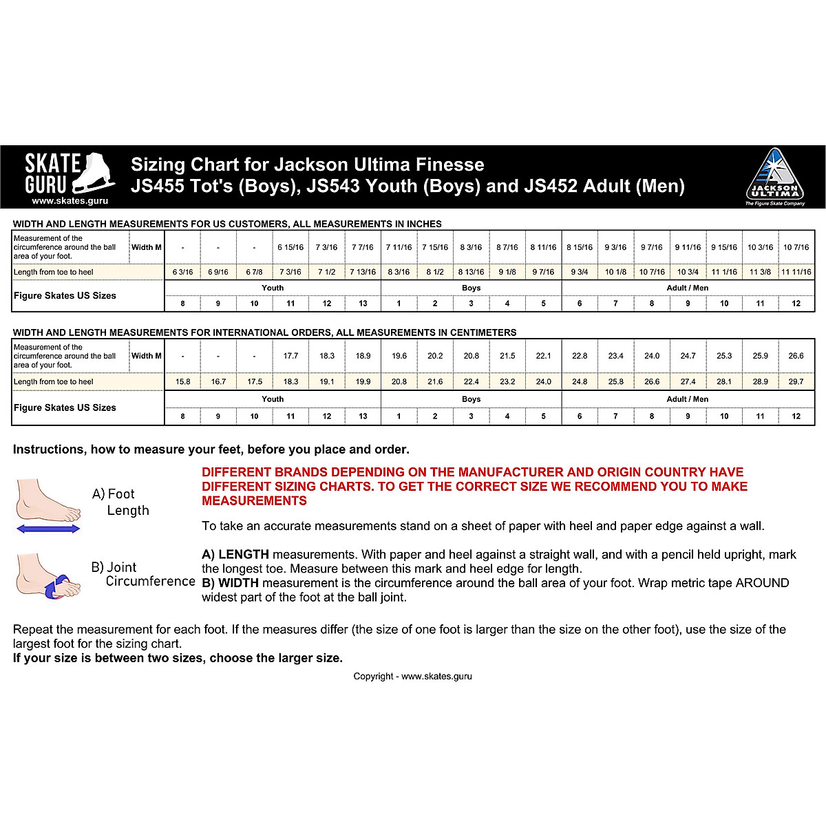 Jackson Ultima Black Figure Ice Skates for Boys/Size: Junior 4