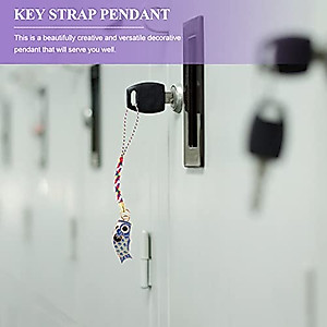 Veemoon 2pcs Cell Phone Charms Chain Japanese Koinobori Carp Streamer Hanging Pendant Phone Lanyard Cell Phone Strap for Phones ID Badge Bags Decor