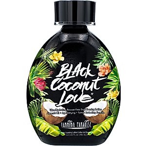 Tanning Paradise Black Coconut Love Tanning Lotion | Coconut Oil | Age-Defying | Tattoo Protecting Formula | Ultra Hydrating Dark Tanning Lotion, 13.5oz