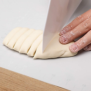 LONGFITE Extra Large 23.6''x19.7'' Silicone Baking Mat for Dough Rolling Pastry Fondant Mat Nonstick and Nonskid Heat Resistent, Dining Table Mat and Placemat (Extra Large Gray)