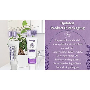 Sprinjene Toothpaste Sensitive Teeth & Gum with Fluoride Cavity Protection Natural Non Toxic SLS Free Toothpaste for Fresh Breath Dry Mouth, Preservative Free, Black Seed Oil & Zinc 2 Pack (Original)