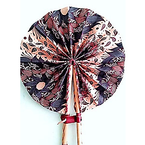 African Fabric Handfans