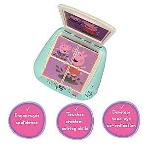 WOW! STUFF Peppa Pig Musical Clever Building Blocks | Pre-School Learning Toy That Plays 6 Nursery Rhyme Songs | for Toddlers Both Girls and Boys 2, 3, 4 and 5 Years Old, Blue