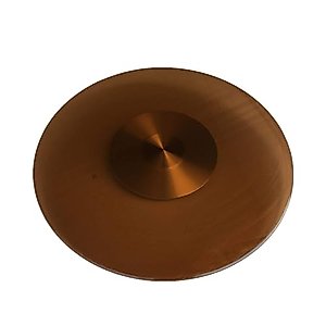 CLSQLXYJZC Turntable Lazy Susan Rotating Serving Tray, Tempered Glass Dining Table Top Round Rotating Turntable Serving Plate, for Hotel Table Serving Plate (Color : Brown, Size : 90cm (35inch))