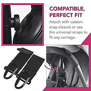 Baby & Beyond's Essential Bag, Compatible with Doona Car Seat Stroller, with additional hooks and straps to be compatible with any universal stroller, Converts into Tote Diaper Bag