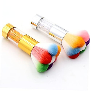 Makeup Cleaner 8 Pcs Dust Brush Nail Cleanser Para Uñas Acrilicas Nail Cleaner Tool Nail Art Brushes Cosmetic Brushes Set Manicure Supplies Bristle Nail Brush Nail Brushes