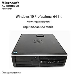 HP Elite 8300 SFF Small Form Factor Business Desktop Computer, Intel Quad-Core i7-3770 up to 3.9Ghz CPU, 8GB RAM, 256GB SSD, DVD, USB 3.0, Windows 10 Professional (Renewed)