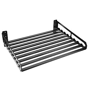 BHDD Alumimum Microwave Oven Wall Mount, Wall Microwave Stand Shelf Metal Shelving Heavy Duty Commercial Or Household Grade Microwave Rack, with Fixing Kit, for Kitchen, Restaurant, Laundry(50x40)