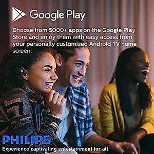 PHILIPS 50-Inch 4K UHD LED Android Smart TV with Voice Remote, HDR10, Google Assistant and Chromecast Built-in