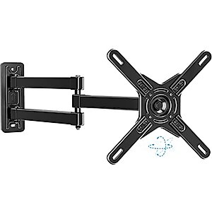 HOME VISION Full Motion TV Monitor Wall Mount Extend up to 21.9", Ball Joint 360° Rotation Swivel Tilt TV Mount for Most 17-42inch 4K LED LCD Flat Curved Screen TV, Max VESA 200x200mm