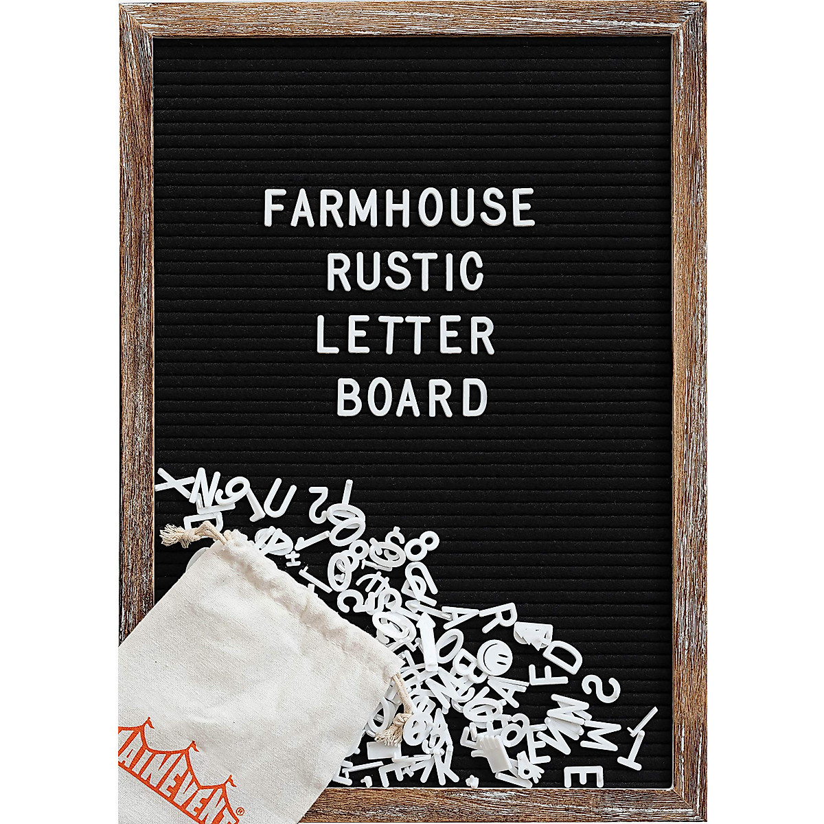 Felt Letter Board Letters Numbers Set 10x10 Inch, First Day School Board, Black Message Board Word Classroom Decor, Announcement Board Letters, Wood Frame Stand, New Pregnancy Baby Farmhouse Gifts