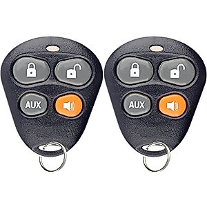 KeylessOption Keyless Entry Remote Starter Car Key Fob Alarm for Aftermarket Viper Automate EZSDEI474V 474V (Pack of 2)